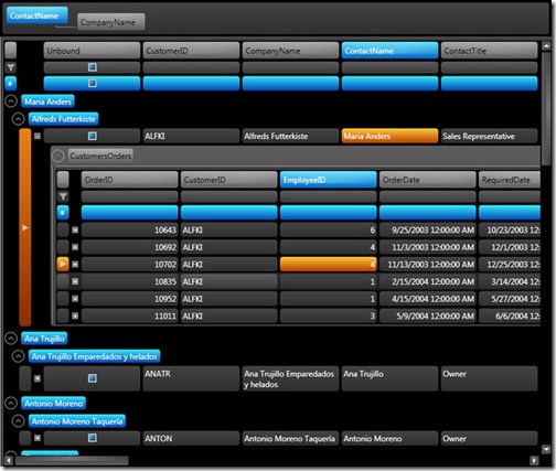WPF Controls: WPF Grid from ComponentOne